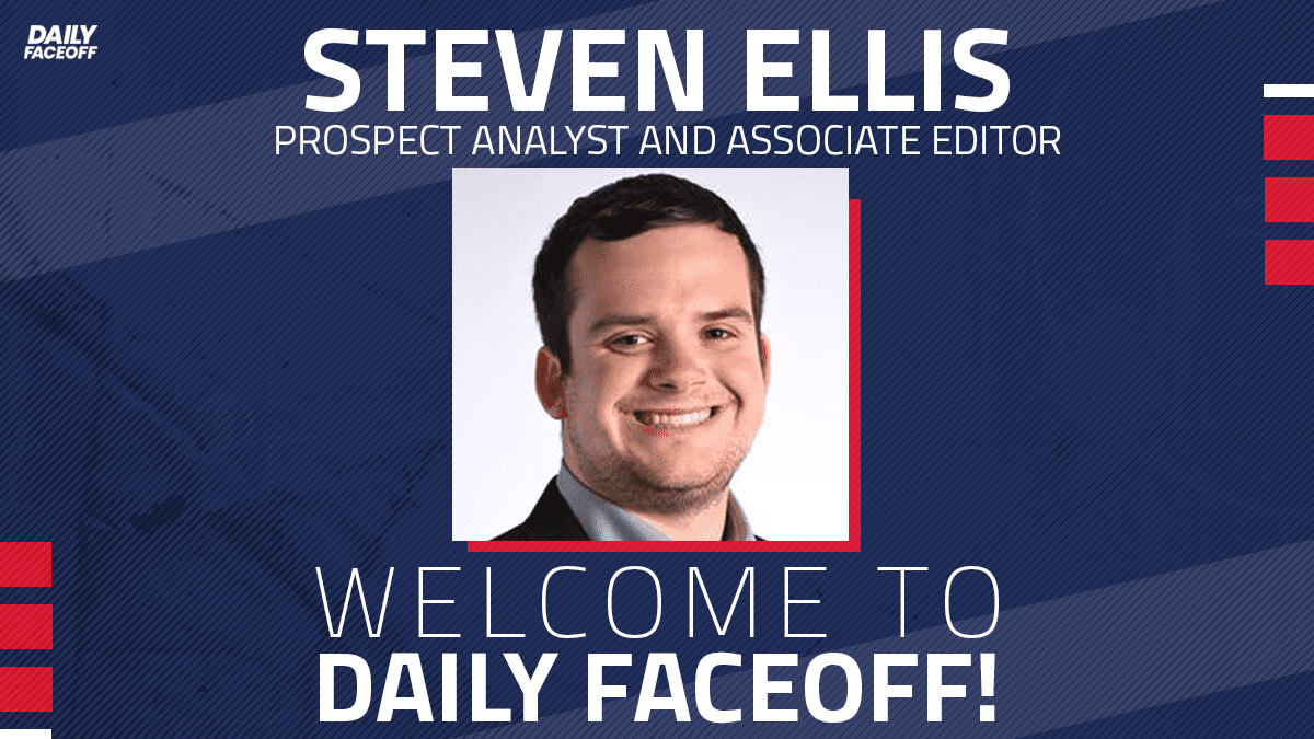 Daily Faceoff welcomes Steven Ellis as new prospect analyst and ...