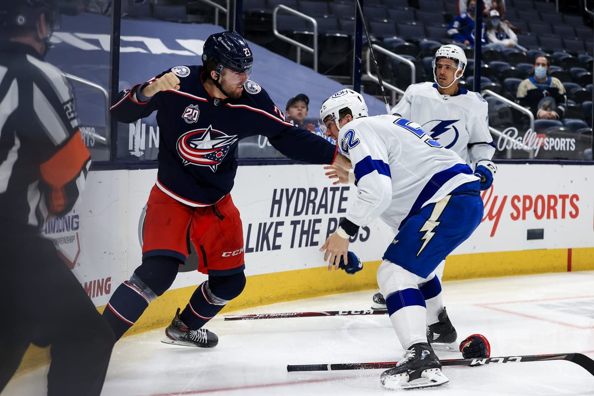 Stefan Matteau returns to Columbus Blue Jackets on professional tryout ...