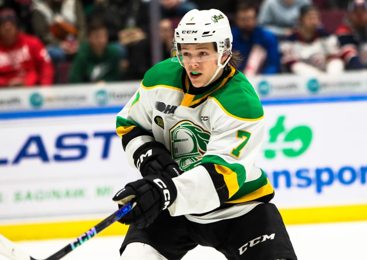 Maple Leafs prospect Easton Cowan breaks London Knights record with ...