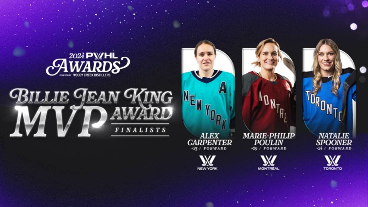 Spooner, Poulin, Carpenter named finalists for PWHL Billie Jean King ...