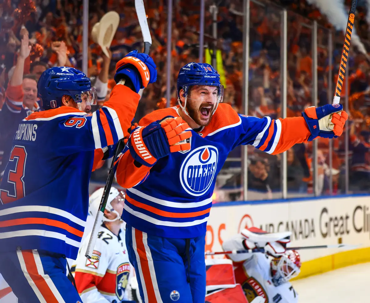 Zach Hyman in the middle of everything coming up Edmonton in historic ...