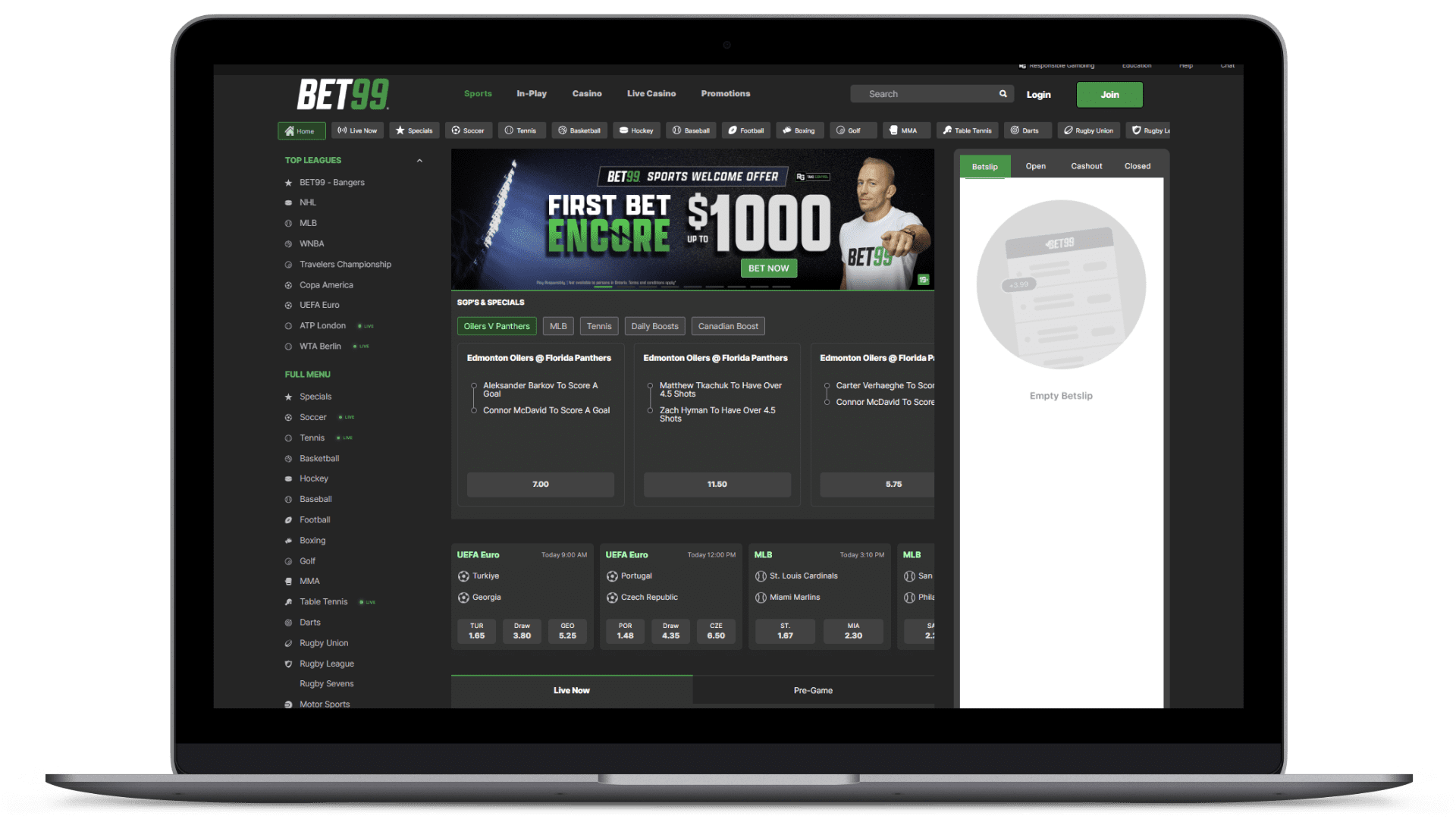 BET99 Canada Review 2024 - Daily Faceoff