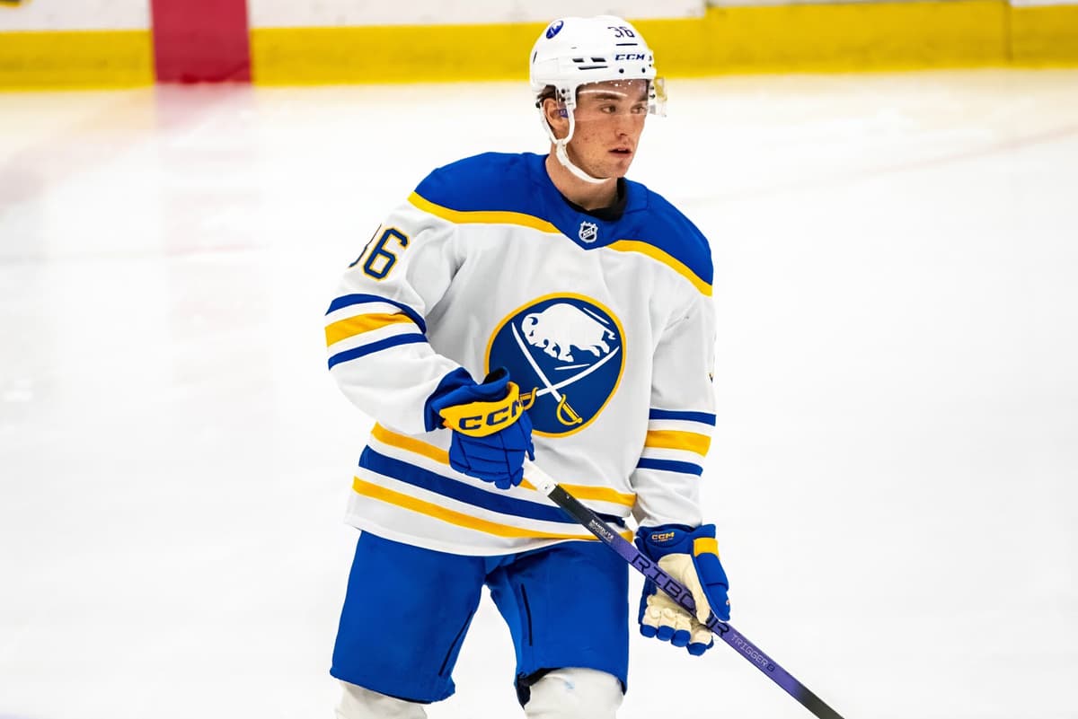 Sabres’ Noah Ostlund leaves Game 5 against Bruins with lower-body ...