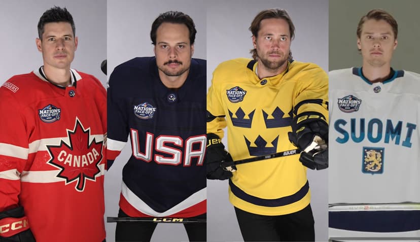 Projected lines for every team at the 4 Nations Face-Off