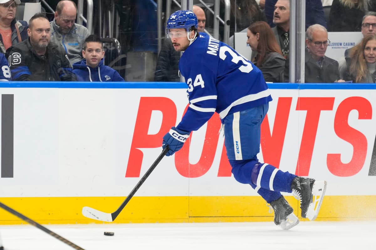 Load management could be key to Auston Matthews peaking at right time ...
