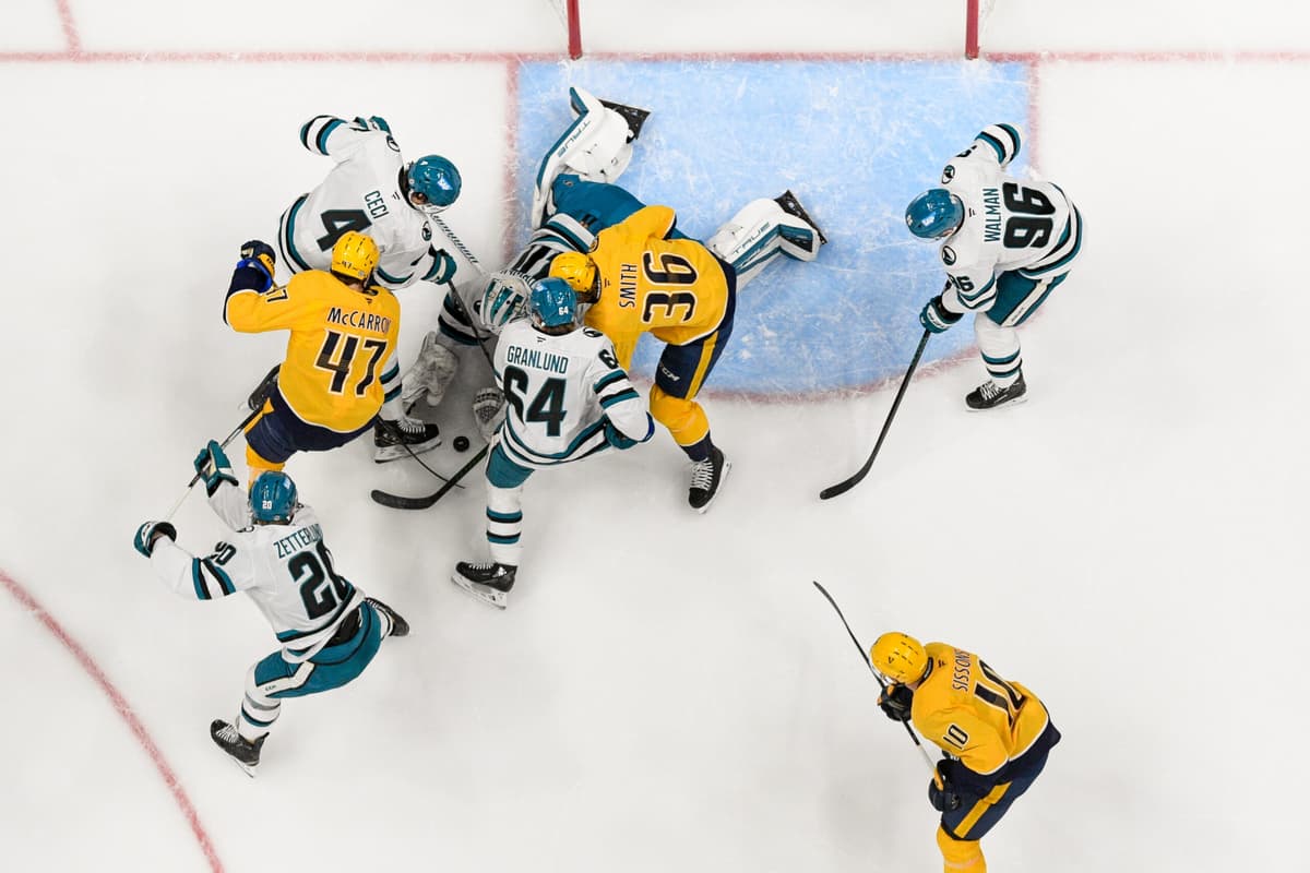 Preds’ Cole Smith given major penalty for hit to head on Sharks’ Ty ...