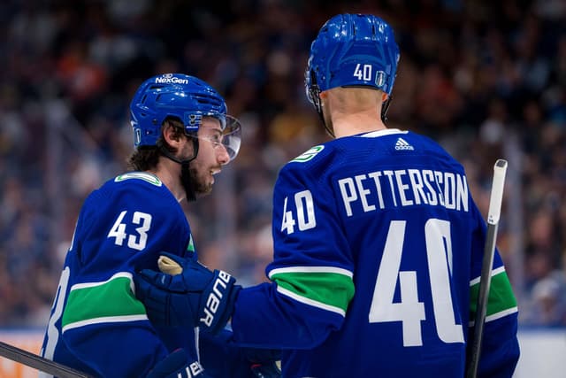 Elias Pettersson sad he won’t get to play against Canucks teammate Quinn Hughes at 4 Nations ...