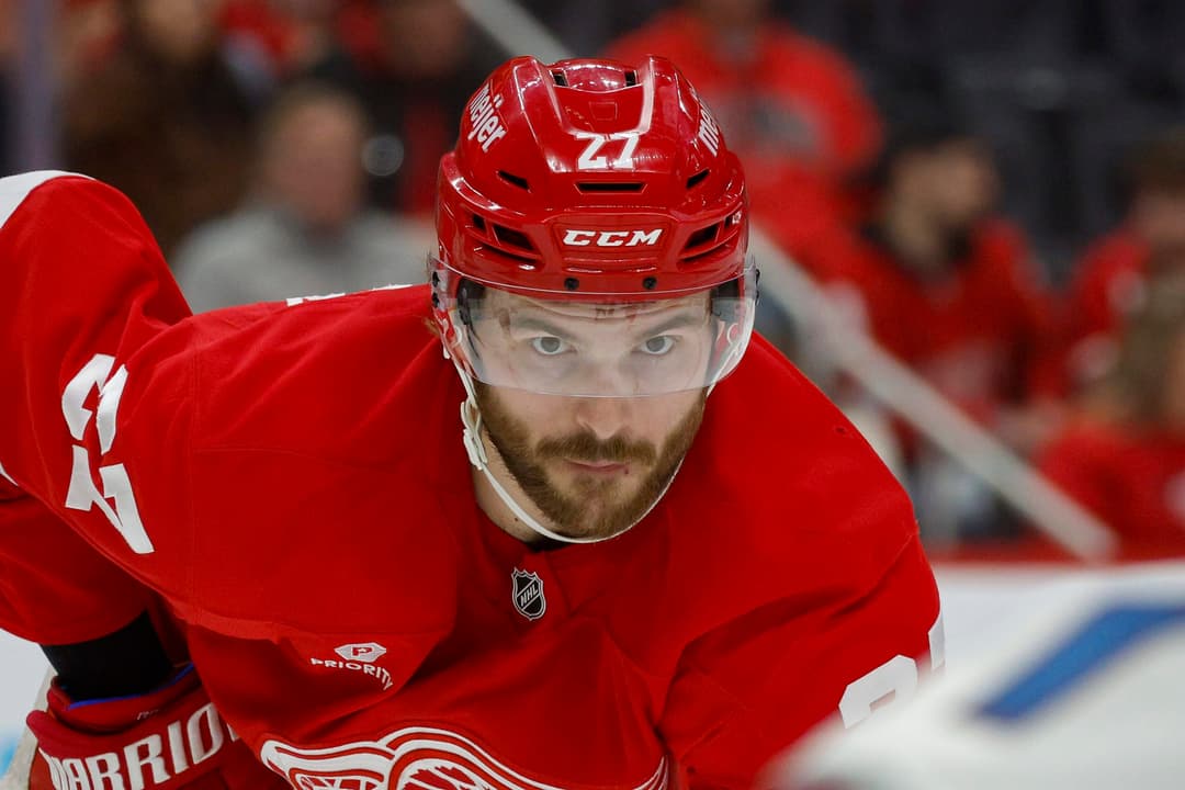 Red Wings’ Michael Rasmussen set to return after four-game absence due ...