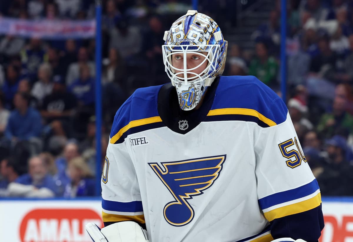 Jordan Binnington using big-game experience during Blues’ playoff push