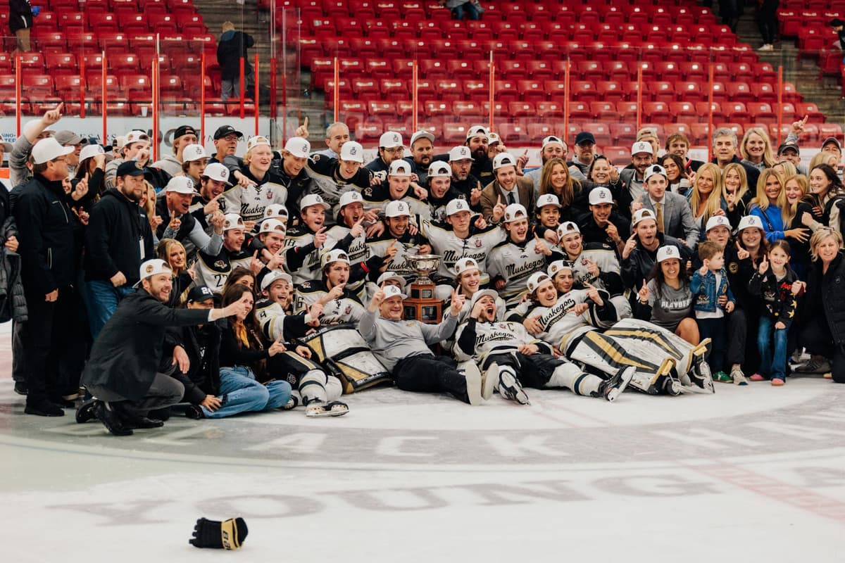 Muskegon Lumberjacks win USHL’s Clark Cup for first time