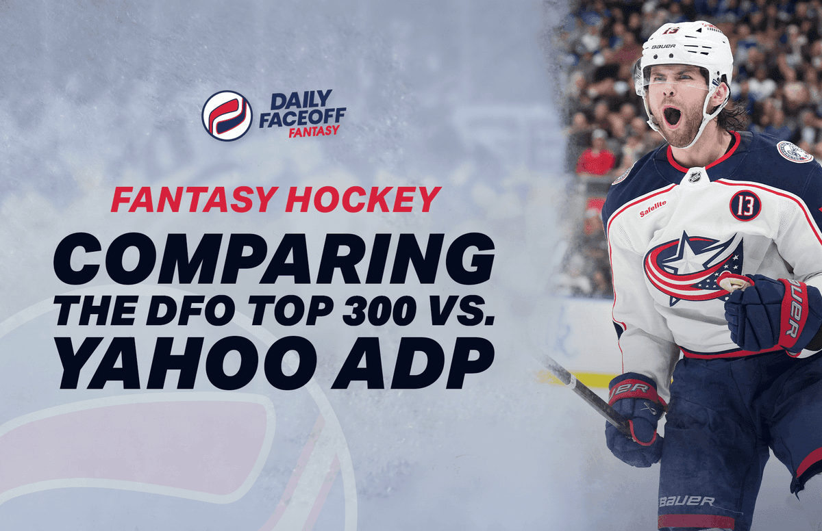 Comparing the DFO Top 300 vs. Yahoo ADP
