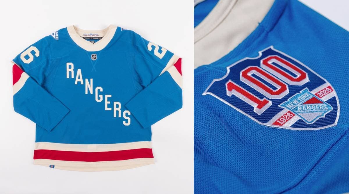 Rangers unveil centennial jersey for 2025-26 season