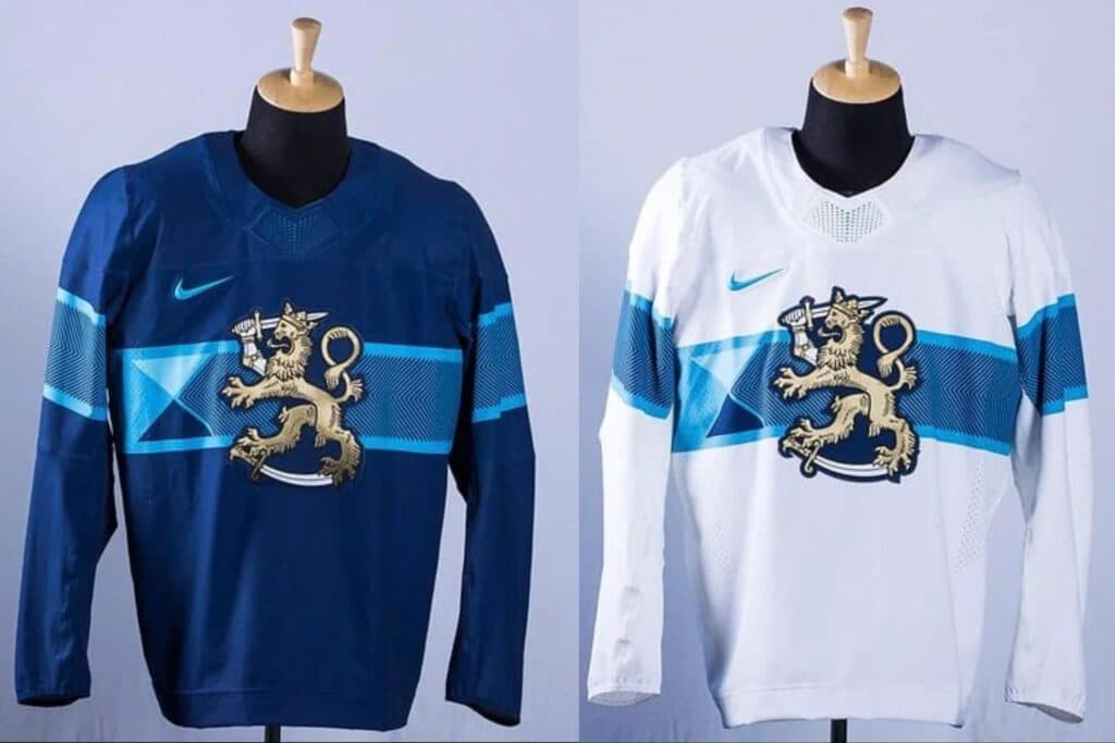 Finland unveils jerseys for 2026 Winter Olympic hockey tournament