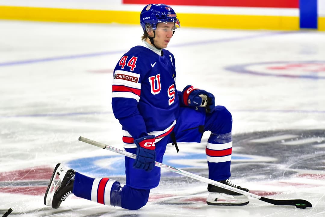USA’s Cole Hutson stretchered off during World Juniors game
