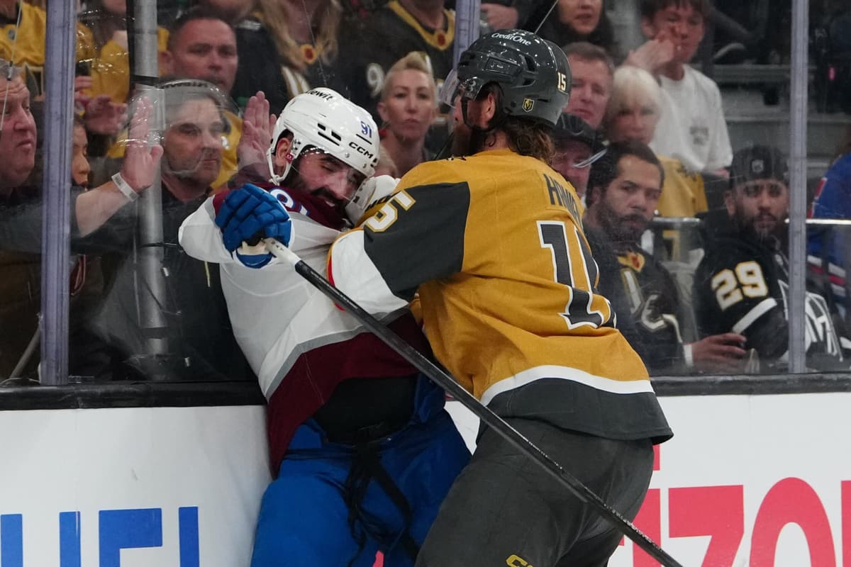 Avalanche on brink of elimination after blowing lead to Golden Knights ...