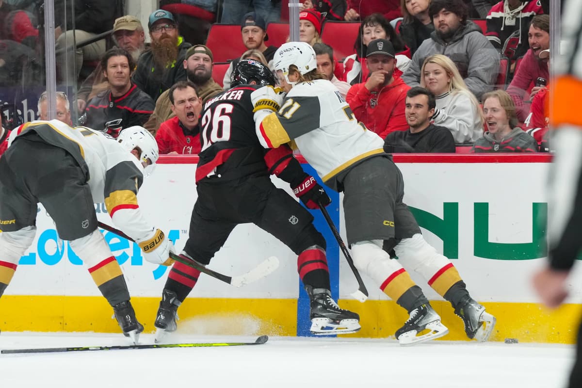 Golden Knights Shock Hurricanes in Game 1 with Late Goal - BVM Sports